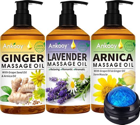 Paquete De Aceites De Masaje Para Terapia De Masaje Con Bola De Rodillo De Masaje Aceite De
