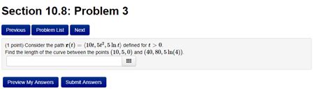 Solved Section 108 Problem 3 Previous Problem List Next 1
