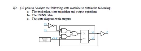 solved analyze the following state machine to obtain the