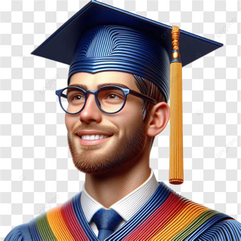 졸업 모자와 가운을 입은 남자 졸업 모자와 가운을 입은 남자 학문적 성취와 학위 수료를 상징하는 것 교육 Png 일러스트 및 이미지 에 대한 무료 다운로드 Pngtree