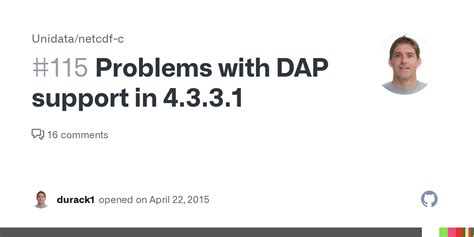 Problems With Dap Support In 4331 · Issue 115 · Unidatanetcdf C