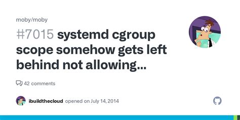 Systemd Cgroup Scope Somehow Gets Left Behind Not Allowing Containers To Start Issue