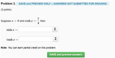 solved problem 3 save and preview only answers not