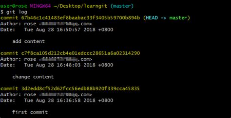 查看修改的历史记录 Git Log 命令 和 返回上一次修改版本 Git Reset 、git Reflog（五）git Reset 后如何