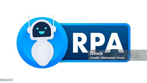 Rpa 로봇 프로세스 자동화 인공 지능 기계 학습 벡터 스톡 일러스트레이션 로봇 프로세스 자동화에 대한 스톡 벡터 아트 및 기타