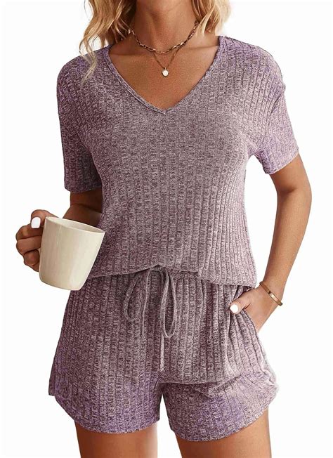Fantaslook Womens Summer Matching Pajama Set Fashion Night Sleep
