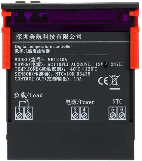 Kkmoon 10a 12v Digital Temperature Controller Thermocouple 40℃ To 120℃ With Sensor Delay