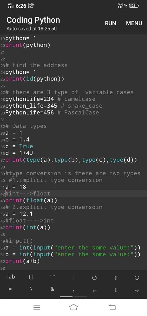 Ganga Bhavani On Linkedin Task 4 Practice Comment Variblesdata Types