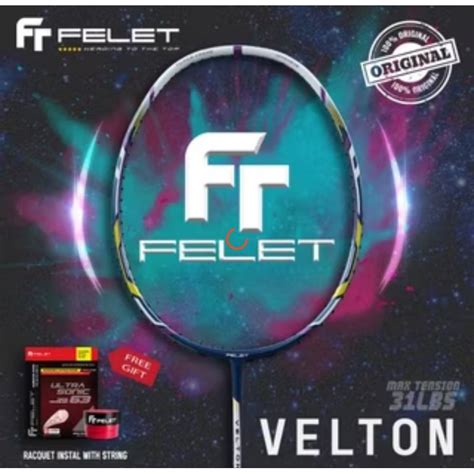 Felet Velton Racket Badminton Badminton Raket 4u Shopee Philippines