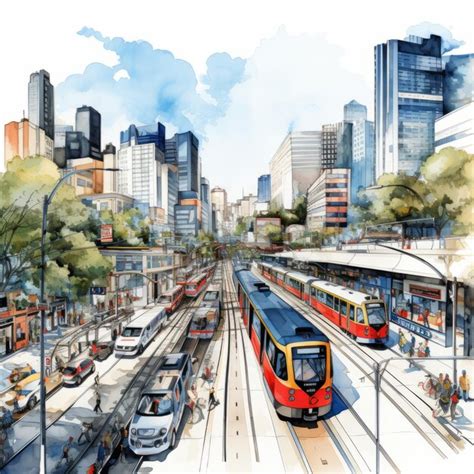 Premium Ai Image Transforming Urban Mobility Exploring Journal Covers With Travel Demand