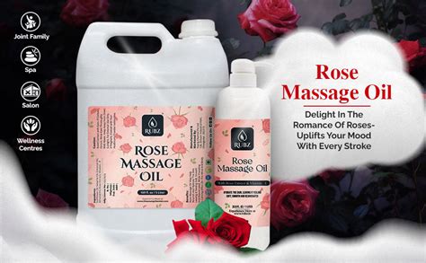 Rose Massage Oil For Full Body Glow Buy Online In India Rubz