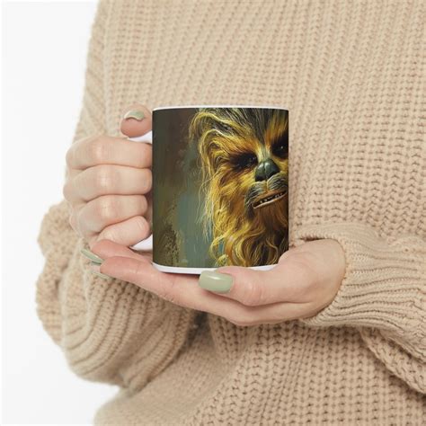 Chewbacca Ceramic Mug Pop Culture Star Wars Coffee Cup Geeky T