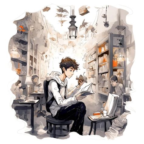 Premium Ai Image Introvert Person