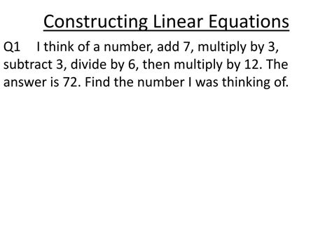 Ppt Challenging Linear Equations For Fun Problem Solving Powerpoint