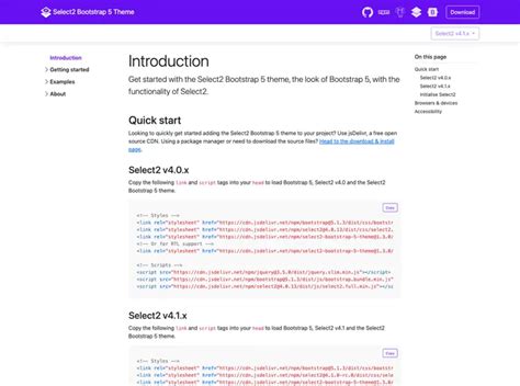 Select2 Bootstrap 5 Theme