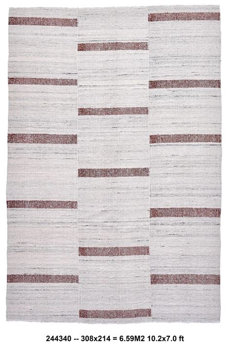 7x10 Terraccota Scandinavian Kilim Rug Scandinavian Stile Terracotta