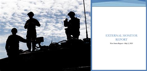 First Report Regarding Implementing Independent External Comprehensive Review Recommendations