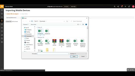 Import Mobile Device In Solarwinds Service Desk Youtube