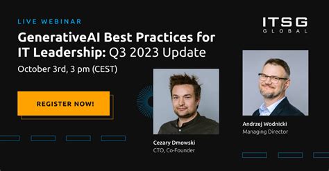 live webinar generativeai best practices for it leadership q3 2023