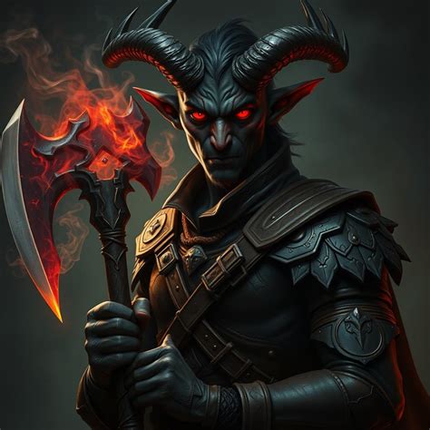 Meet The Enigmatic Tiefling Mysterious Smoke And Shadows