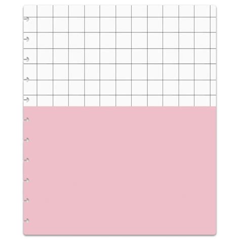 Tul Custom Note Taking System Discbound Notebook Covers White Grid Light Pink 2 Ct 8 5 In X 11