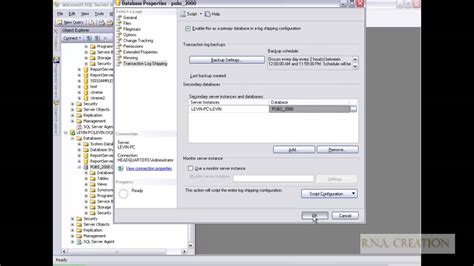 Log Shipping Sql Server 2008 Youtube