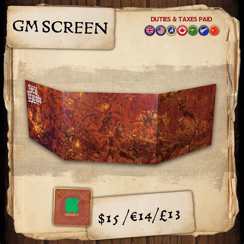 Epic Encounters Local Legends By Steamforged Games Gm Screen