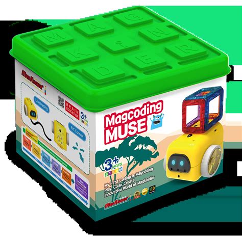 Magcoding Muse 코딩 로봇 교육 장난감 어린이를위한 코딩 표준 코딩 로봇 자기 빌딩 블록 세트프로그래밍 장난감 Aliexpress