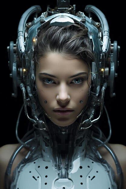 Premium Ai Image Cyborg Girl