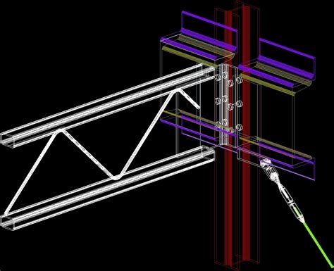 Beam And Column Joint 3d Dwg Model For Autocad • Designs Cad