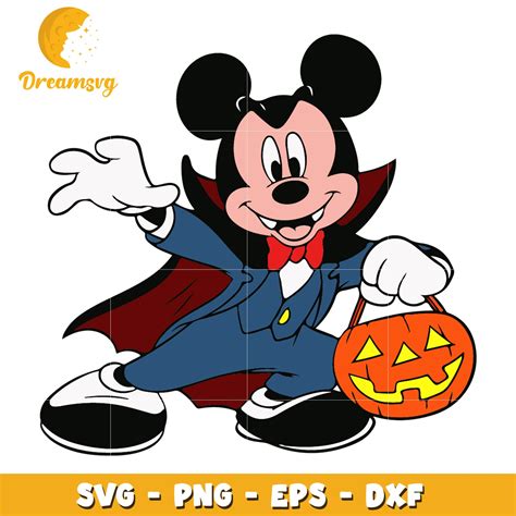 Mickey Mouse Vampire Pumpkin Svg Dreamsvg Store