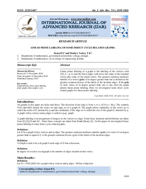 Pdf Linear Prime Labeling Of Some Direct Cycle Related Graphs