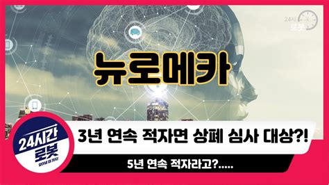 뉴로메카 주가전망 뉴로메카 박스권일까 하락일까 Youtube