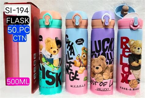 Si 194 Stainless Steel Teady Bear Bottle Capacity 500 Ml At ₹ 145 Piece In Faridabad