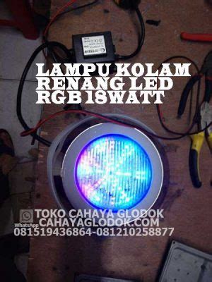 Lampu Kolam Renang Rgb Led 18 Watt Cahaya Glodok