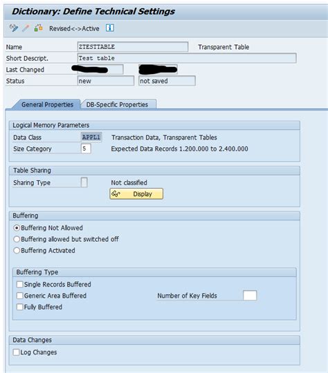 Abap Training Data Dictionary Database Table