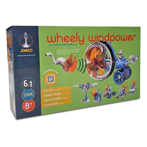 Wheely Windpower 6 In 1 Wind Powered Robot Learn About Renewable Wind