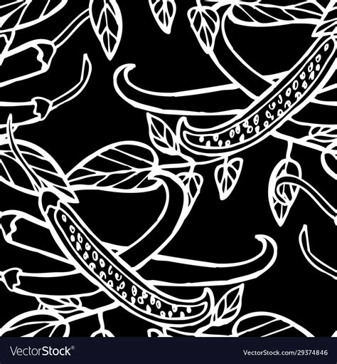 Vegetable Seamless Pattern Royalty Free Vector Image