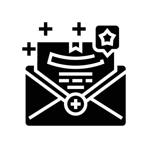 Event Triggered Email Glyph Icon Vector Illustration Vector Art At Vecteezy