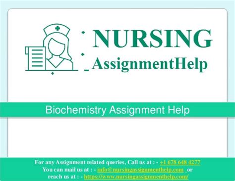 Biochemistry Assignment Help Pptx