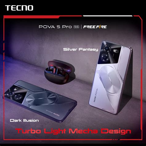 Tecno Pova 5 Pro 5G Smartphone 16GB RAM 8GB Extended 256GB ROM MTK Dimensity 6080 5G