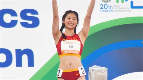 `대륙의 미소 Liu` 성적 성격 관중 멘어도 좋았다 여자 100m 예선 결승 경기 Youtube