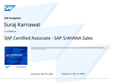 Suraj Karnawat On Linkedin Sap Sapcertification Sales