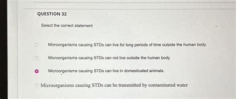 Solved Select The Correct Statement Microorganisms Causing