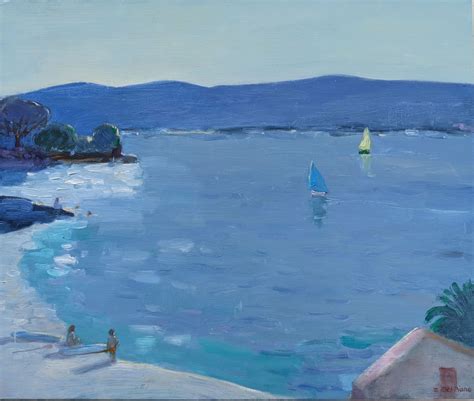 Isabelle Del Piano The Sweetness Of An Evening On The Beach Galerie Inna Khimich