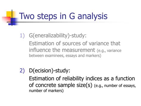 Ppt Generalizability Theory Powerpoint Presentation Free Download