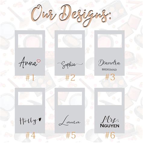 Personalized Makeup Brush Set Personalized Makeup Brush Case Etsy