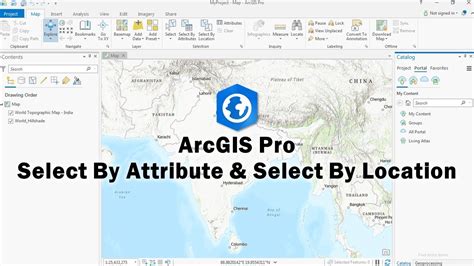 Arcgis Pro Select By Attribute And Select By Location Youtube