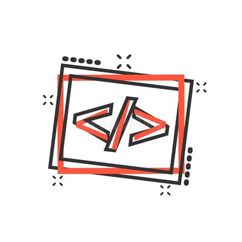 vector cartoon open source icon in comic style api programming stock