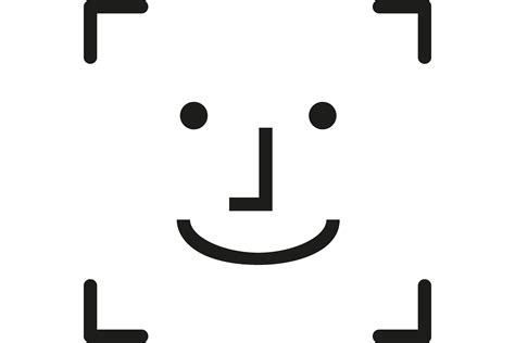 Face Id Line Icon Portrait Photo Viewf Graphic By Pchvector